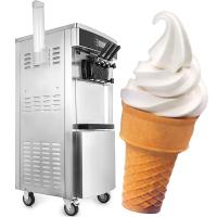 China Portable Soft Ice Cream Machine 6L Dual Hoppers 2200W Commercial Grade with LCD Display for sale