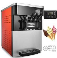 China Three Flavor Ice Cream Machine 1800W Commercial Soft Serve Maker with Toshiba Compressor for sale