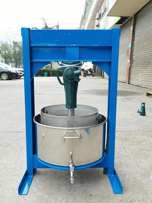 China 304 Stainless Steel Hydraulic Cold Press Juicer Machine 8L to 98L Capacity for Fruit Vegetable Wine for sale
