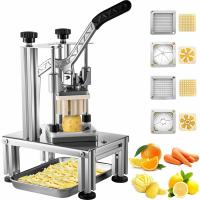 China Portable Sweet Potato Fry Cutter 304 Stainless Steel Vegetable Slicer 3.6KG French Fries Chopper for sale