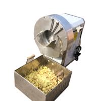 China Automatic Fresh Ginger Slicer Cutting Machine 300 kg per Hour Adjustable Thickness for sale