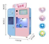 China Automatic Cotton Making Candy Floss Machine Commercial Food Cotton Candy Vending Machine for sale