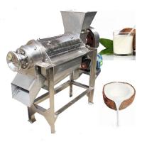 China Industrial Spiral Fruit Juice Squeezing Machine 2-20kW with 0.5-5t/h Capacity for Coconut Milk Extraction for sale