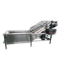 China RK-400 Industrial Vegetable Fruit Washing Machine - 2000kg/hour Capacity, 3.7KW Power, SUS304 Stainless Steel for sale