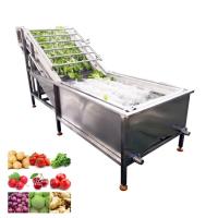 China RK-400 Industrial Vegetable Fruit Washing Machine - 2000kg/hour Capacity, 3.7KW Power, SUS304 Stainless Steel for sale
