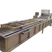 China RK-400 Industrial Vegetable Fruit Washing Machine - 2000kg/hour Capacity, 3.7KW Power, SUS304 Stainless Steel for sale