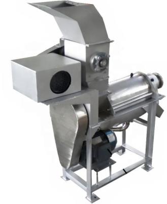 China Industrial Cold Press Juicer Machine 0.5-3 ton/h Capacity with Stainless Steel 304 Construction for sale