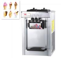 China Stainless Steel Commercial Soft Serve Ice Cream Machine 220V 1.85kw 3 Flavors for sale
