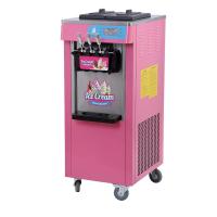 China Commercial Three Flavor Soft Serve Ice Cream Machine 16-38L/H 220V Stainless Steel for sale