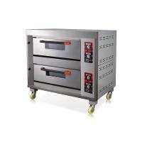 China Commercial Stainless Steel Electric Deck Oven 3 Deck 220V 300W for Pizza Bread Baking Restaurant Use for sale
