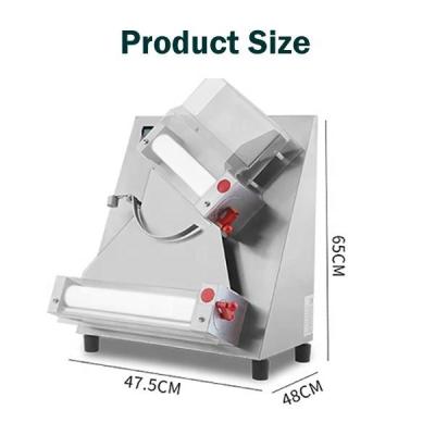 China AH-P30 Pizza Dough Press Machine 450W 220V with 0.5-5.5mm Roller Adjustment for 3-18 Inch Pizzas for sale