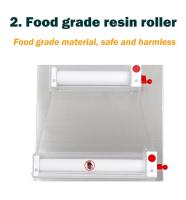 China AH-P30 Pizza Dough Press Machine 450W 220V with 0.5-5.5mm Roller Adjustment for 3-18 Inch Pizzas for sale