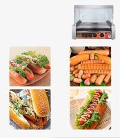 China Commercial Hot Dog Making Machine with Dual Temperature Control - 7 Tube Model, 1.2KW Power, 50-250℃ Range for sale