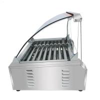 China Commercial Hot Dog Making Machine with Dual Temperature Control - 7 Tube Model, 1.2KW Power, 50-250℃ Range for sale