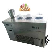 China Turkish Ice Cream Machine 220V 1300W Stainless Steel Hard Ice Cream Maker 20L for sale