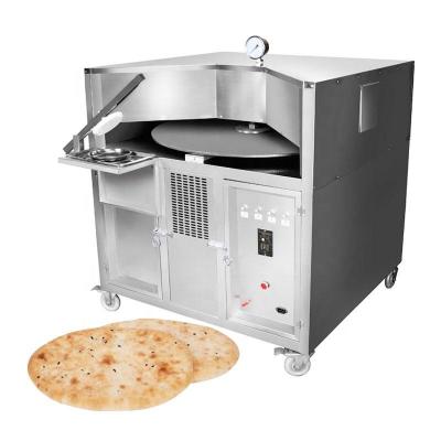 China Automatic Small Rotary Pita Bread Oven 860x860x1080mm 85kg Stainless Steel Bakery Machine for sale