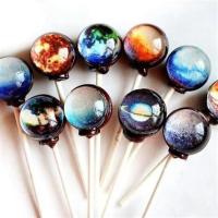 China Galaxy starry sky lollipop candy making machine for sale