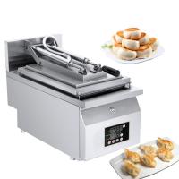 China Double Cylinder Fried Dumpling Machine 220V 3000W Stainless Steel Industrial Automatic Gyoza Maker for sale