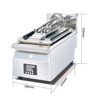 China Double Cylinder Fried Dumpling Machine 220V 3000W Stainless Steel Industrial Automatic Gyoza Maker for sale