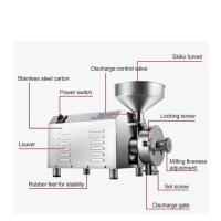 China AH-3600B Cassava Processing Machine 3600W 60-80 kg/h Stainless Steel Flour Grinder for sale