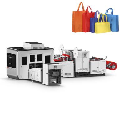 China Automatic Non-Woven T-Shirt Bag Making Machine 20-120 PCS/Minute with 550-1300mm Material Width for sale