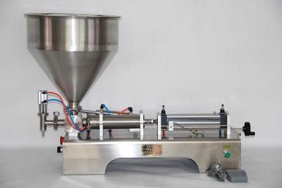 China Semi-Automatic Pneumatic Paste Filling Machine 5-100ml Capacity 220V Stainless Steel Construction for sale