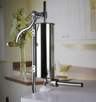 China 4L Manual Stainless Steel Sausage Stuffer with 4 Filling Nozzles for Home Kitchen Use for sale
