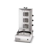China 8-Burner Commercial Shawarma Kebab Machine 36kW Vertical Gas Grill Adjustable 150mm Stainless Steel for sale