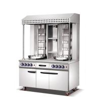 China 8-Burner Commercial Shawarma Kebab Machine 36kW Vertical Gas Grill Adjustable 150mm Stainless Steel for sale