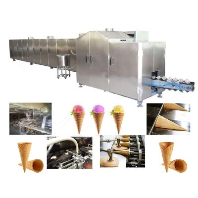 China Automatic Ice Cream Cone Production Line Stainless Steel 6500-7000 PCS/H for sale