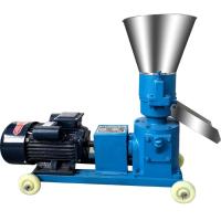 China Biomass Straw Pellet Machine Flat Die Feed Pellet Machine 90-150kg/h 4.5kw Power Industrial Grade for sale