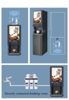 China Automatic Coffee Vending Machine 1600W Heating Power 495×360×725mm Dimensions for Commercial Use for sale
