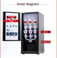 China Automatic Coffee Vending Machine 1600W Heating Power 495×360×725mm Dimensions for Commercial Use for sale