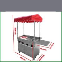 China AH-1 LPG Gas Street Food Kiosk Cart 116x48.5x86cm with Custom Cooking Equipment Options for sale