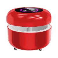 China 80L Round Smart Refrigerator Table with Bluetooth Speaker and Wireless Charging - 750mm Width, 30dB Noise for sale