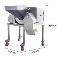 China Customized Apple Fruit Onion Dicing Machine 4000kg/h 24mm Cutting Size Vegetable Slicer for sale