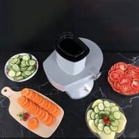 China Industrial Vegetable Chopper Potato Chips Cutter Lemon Slicer Shredder 150kg/h 220V for sale