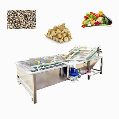 China Air Bubble Industrial Fruit And Vegetable Washing Machine 220/380v for sale