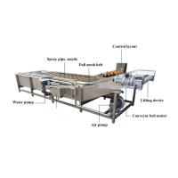 China Air Bubble Industrial Fruit And Vegetable Washing Machine 220/380v for sale