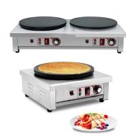China Commercial Electric Countertop Crepe Maker 3000W 50-300C Stainless Steel for sale