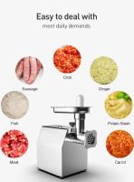 China Commercial Meat Grinder 850W 120kg/h Stainless Steel Food Mincer for Frozen Meat Vegetables for sale