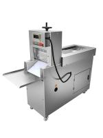 China Stainless Steel Frozen Meat Cutting Machine 3-50mm Thickness 50-60 Slices/Min for Beef Mutton Processing for sale