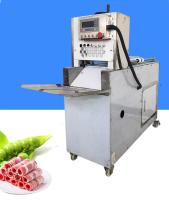 China Stainless Steel Frozen Meat Cutting Machine 3-50mm Thickness 50-60 Slices/Min for Beef Mutton Processing for sale