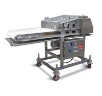 China Meat Steak Flattening Machine with 400mm/600mm Belt Width and 0-30mm Adjustable Thickness for Industrial Food Processing for sale