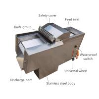 China AH-1 Automatic Meat Cutting Machine 600-750kg/h Capacity 220V/380V Frozen Meat Dicer with Adjustable 15-300mm Width for sale