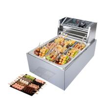 China 10L 9 Grid Commercial Meatball Hot Pot Machine 110V 220V Stainless Steel Kanto Cooking Equipment for sale