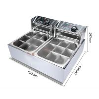 China 10L 9 Grid Commercial Meatball Hot Pot Machine 110V 220V Stainless Steel Kanto Cooking Equipment for sale