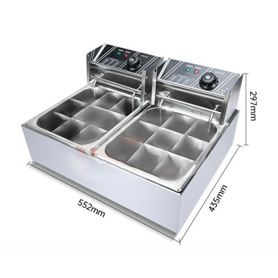 China 10L 9 Grid Commercial Meatball Hot Pot Machine 110V 220V Stainless Steel Kanto Cooking Equipment for sale