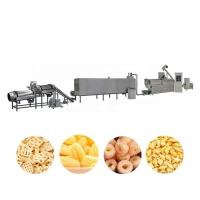 China Snack Biscuit & Corn Puff Production Line - 100-500 kg/h Capacity with 52-102 KW Power Consumption for sale