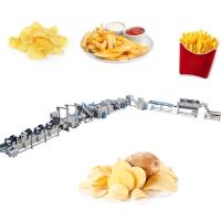 China 200 KG Full Automatic Quick Frozen French Fries Production Line 304 Stainless Steel 380V Industrial Food Processing for sale